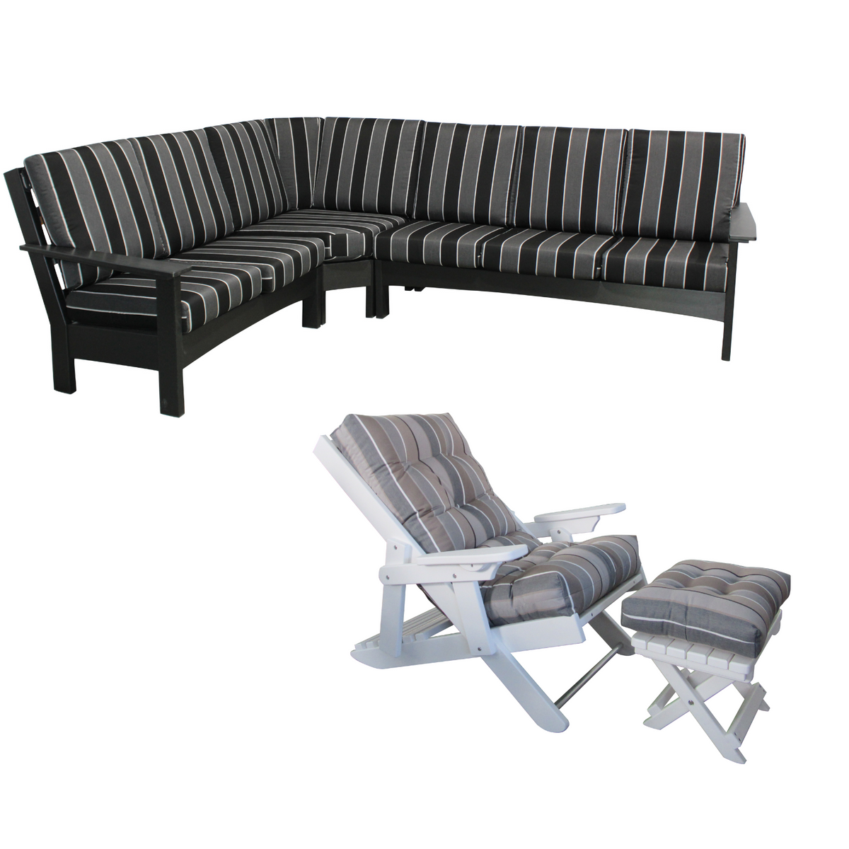 Amish Polywood Deep Seating | 20 Year Warranty + Sunbrella Fabrics ...