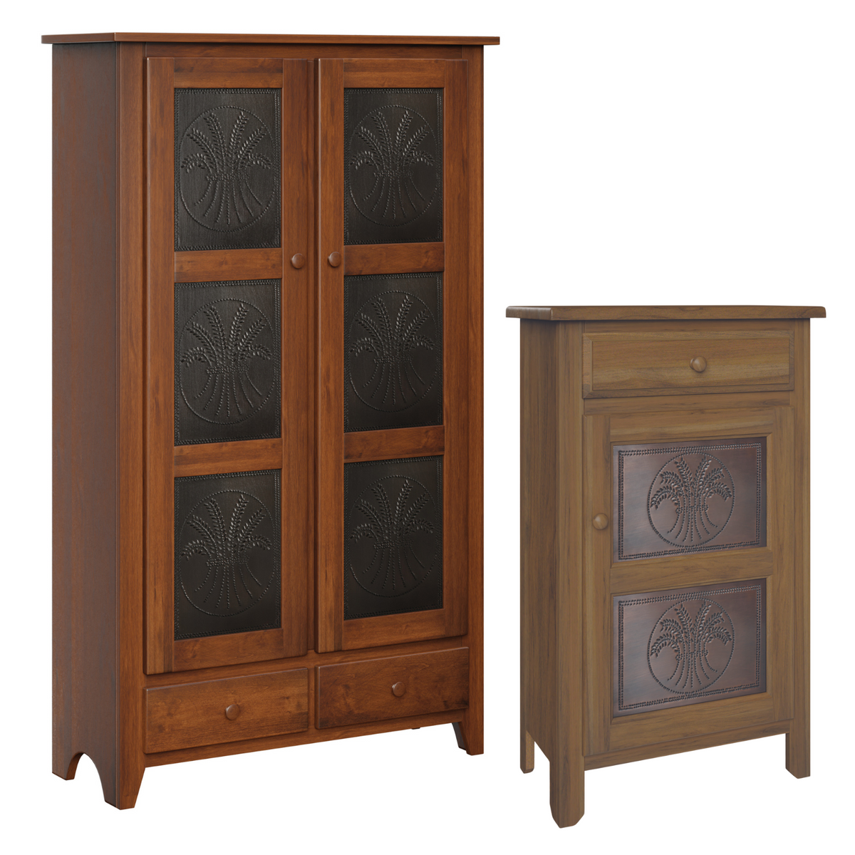 Amish Pie Safes | Classic Tin Panel, Traditional Wood Panel or Glass ...