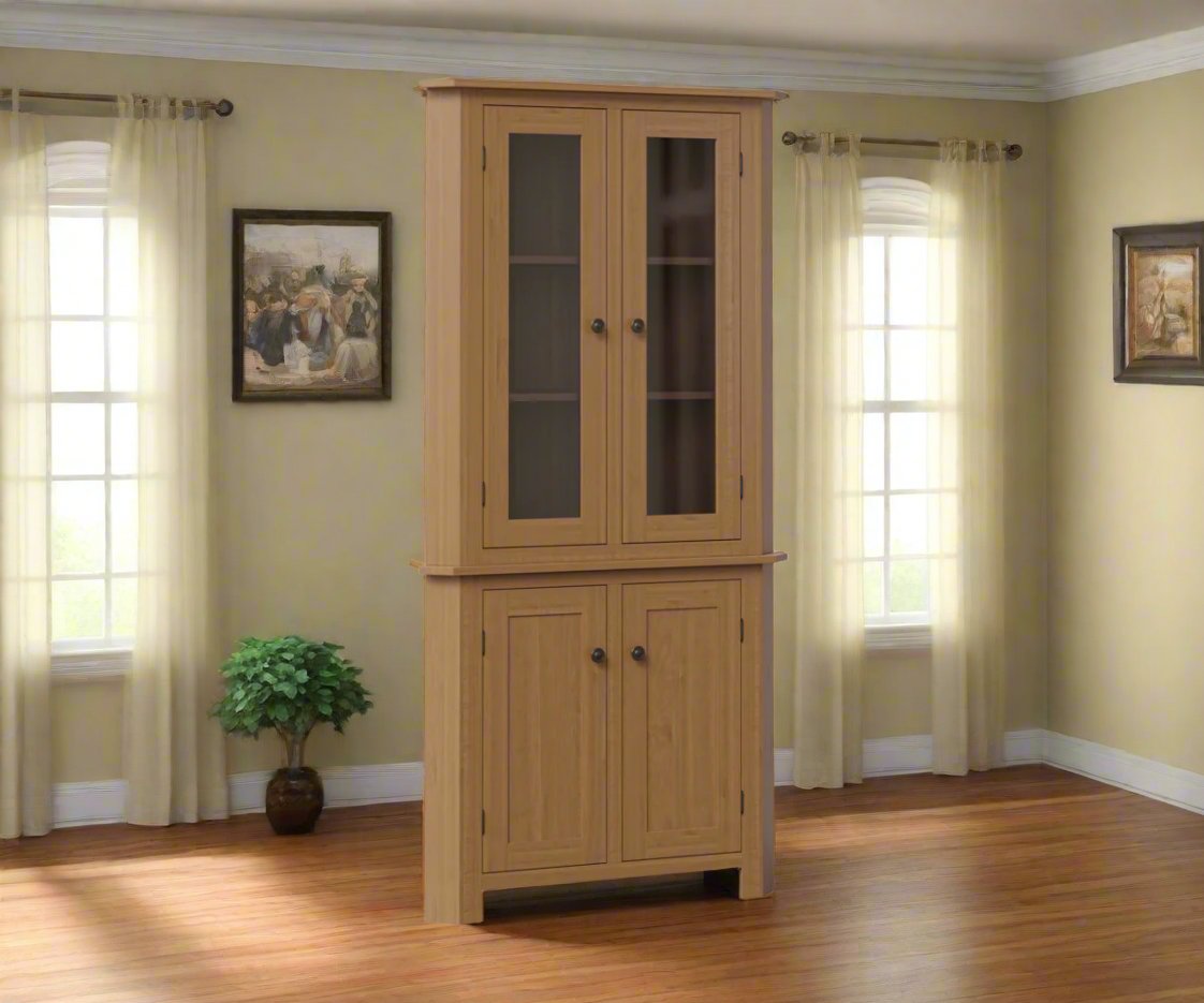 Amish Sierra Corner Hutch - Multiple Sizes — Our Family Craft Shop