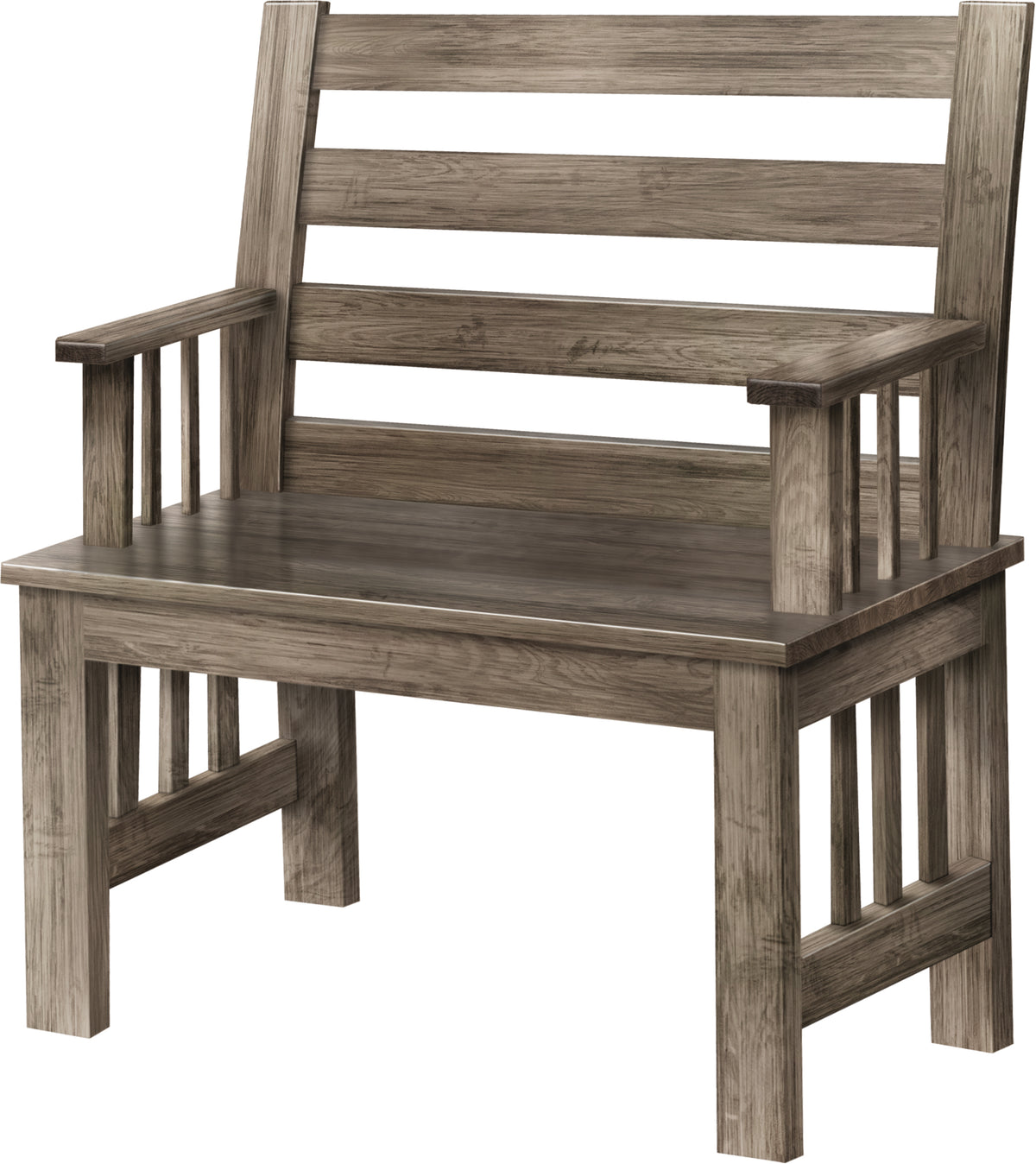 Ladderback Entryway Bench — Our Family Craft Shop