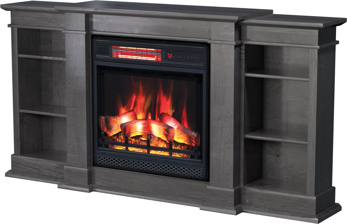 Amish Richmond Fireplace Media Console — Our Family Craft Shop