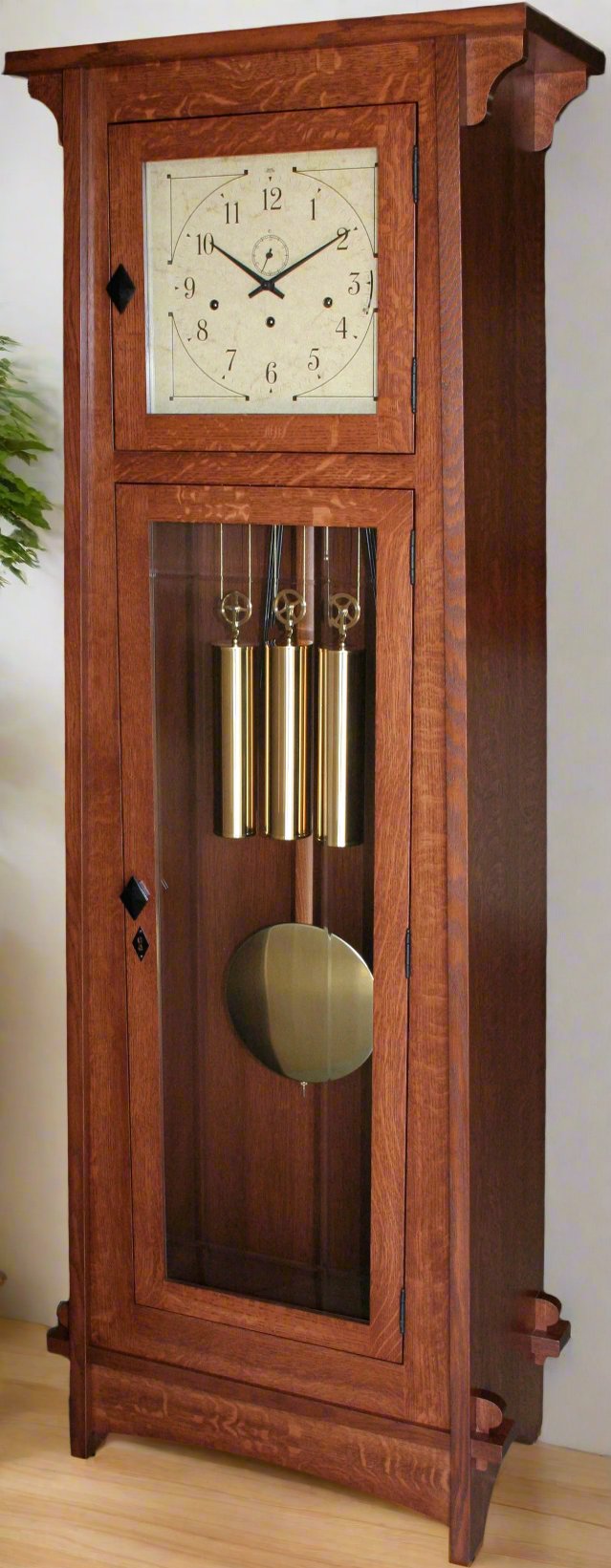 Amish Bungalow Mission Grandfather Clock — Our Family Craft Shop