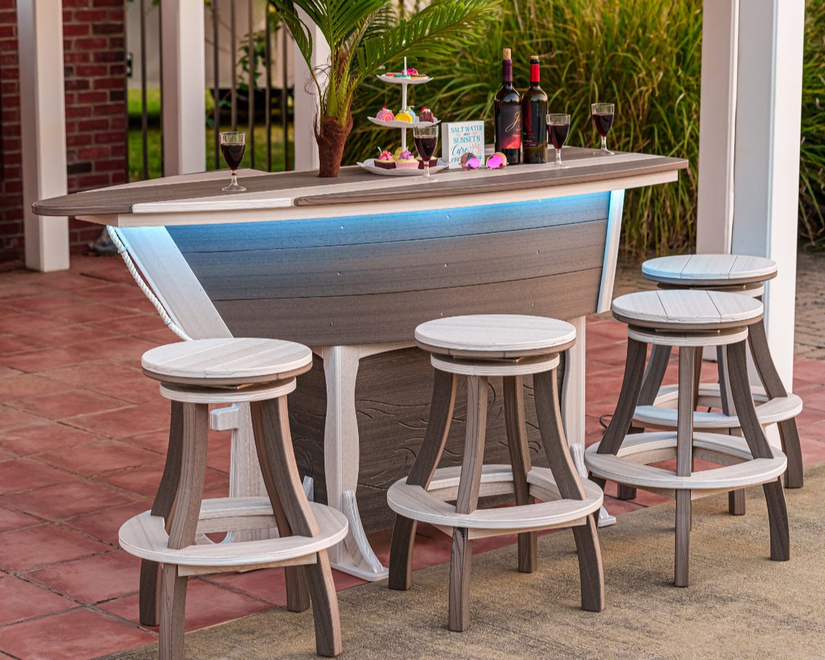 Amish Anchor Avenue 76"x 32" Balcony Dining Set — Our Family Craft Shop