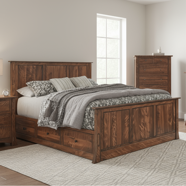 Amish Dutch Storage Bed — Our Family Craft Shop