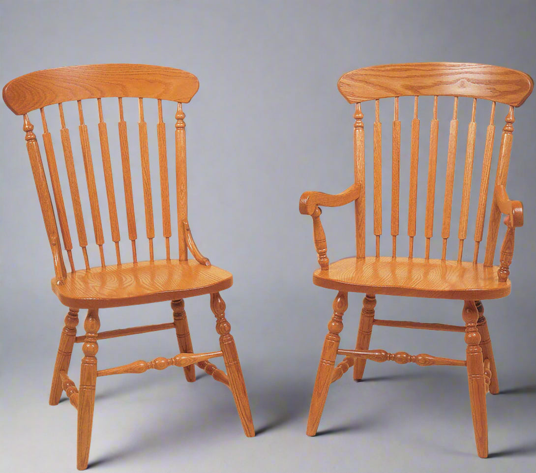 Amish Quaker Dining Chair | Classic Arched Panel Back Back Design — Our ...