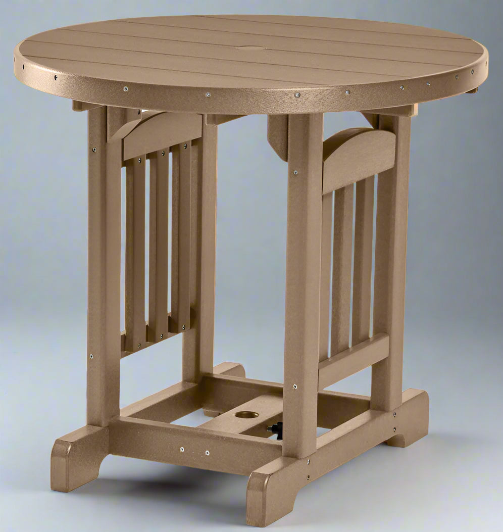 Amish Vineyard Mission 33" Round Table — Our Family Craft Shop