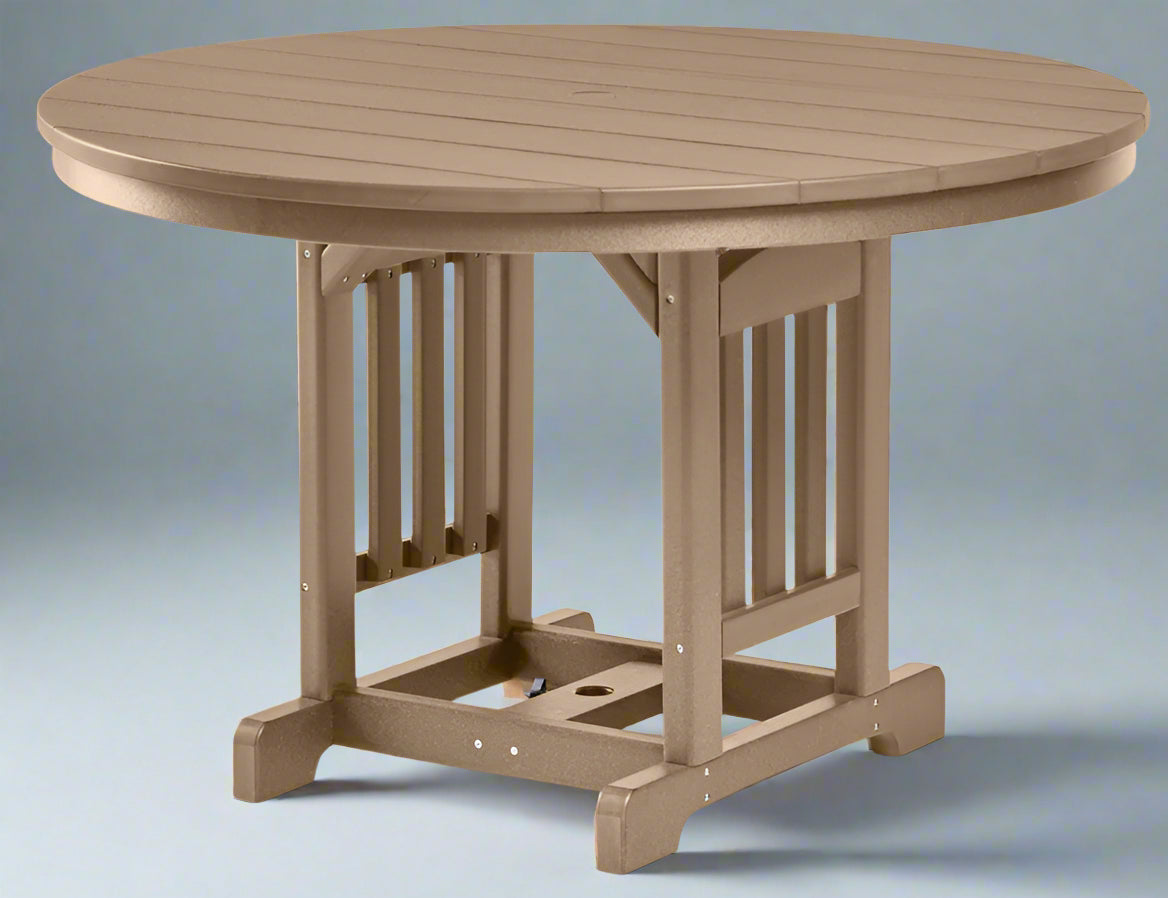 Amish Vineyard Mission 48" Round Table — Our Family Craft Shop
