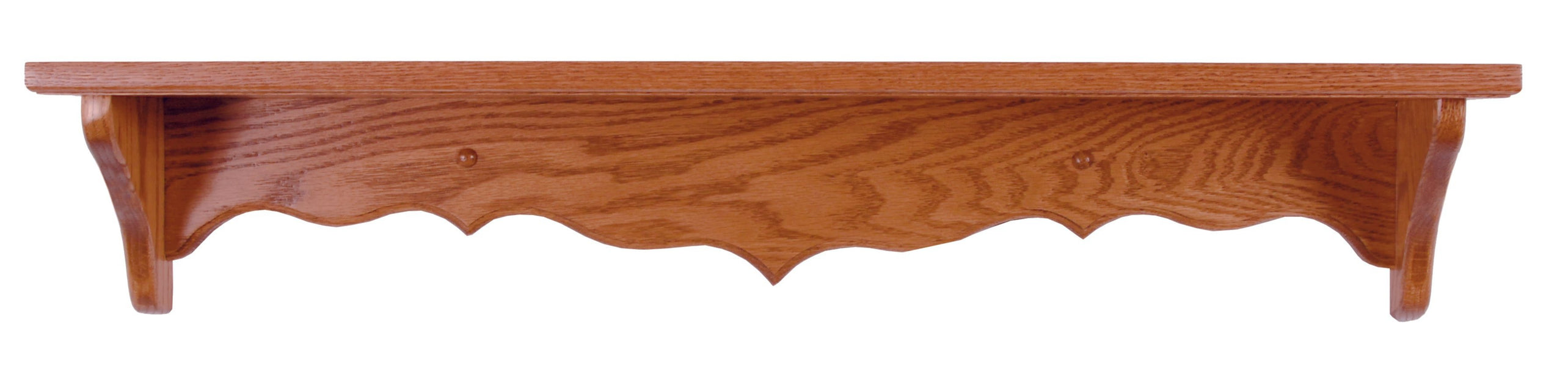 Amish Curved Back Wall Shelf 5" Deep - Multiple Sizes — Our Family ...