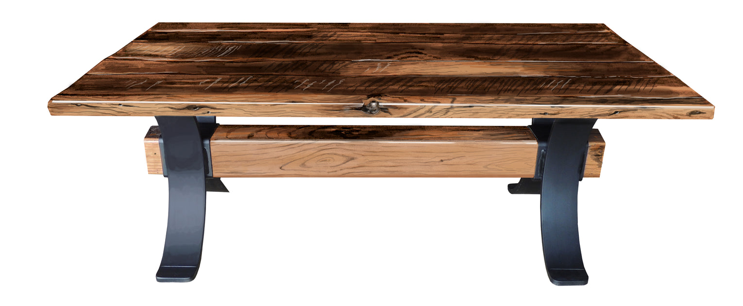 Amish Gold Rush Coffee Table - Reclaimed Barnwood — Our Family Craft Shop