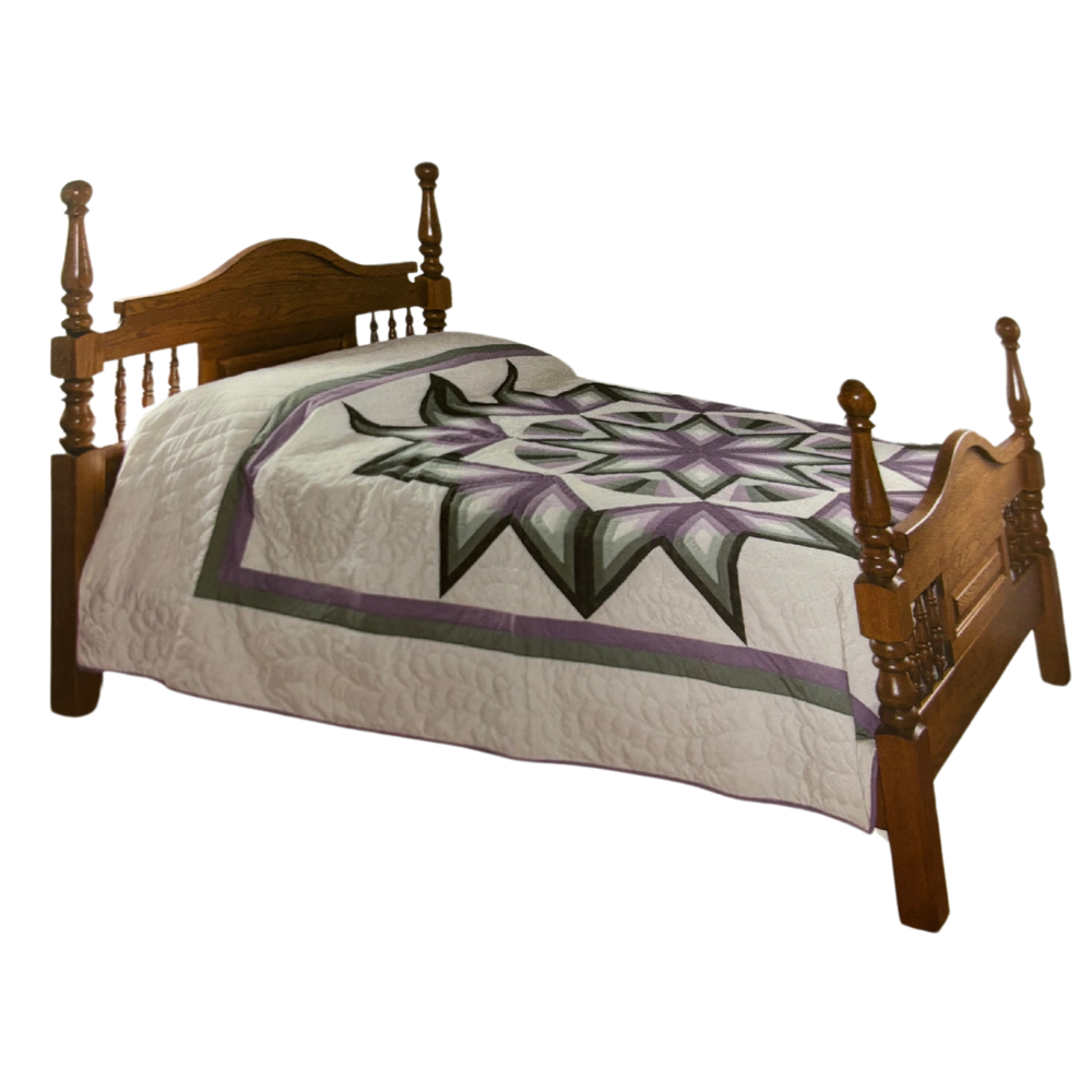 Amish Raised Panel Spindle Bed – Our Family Craft Shop