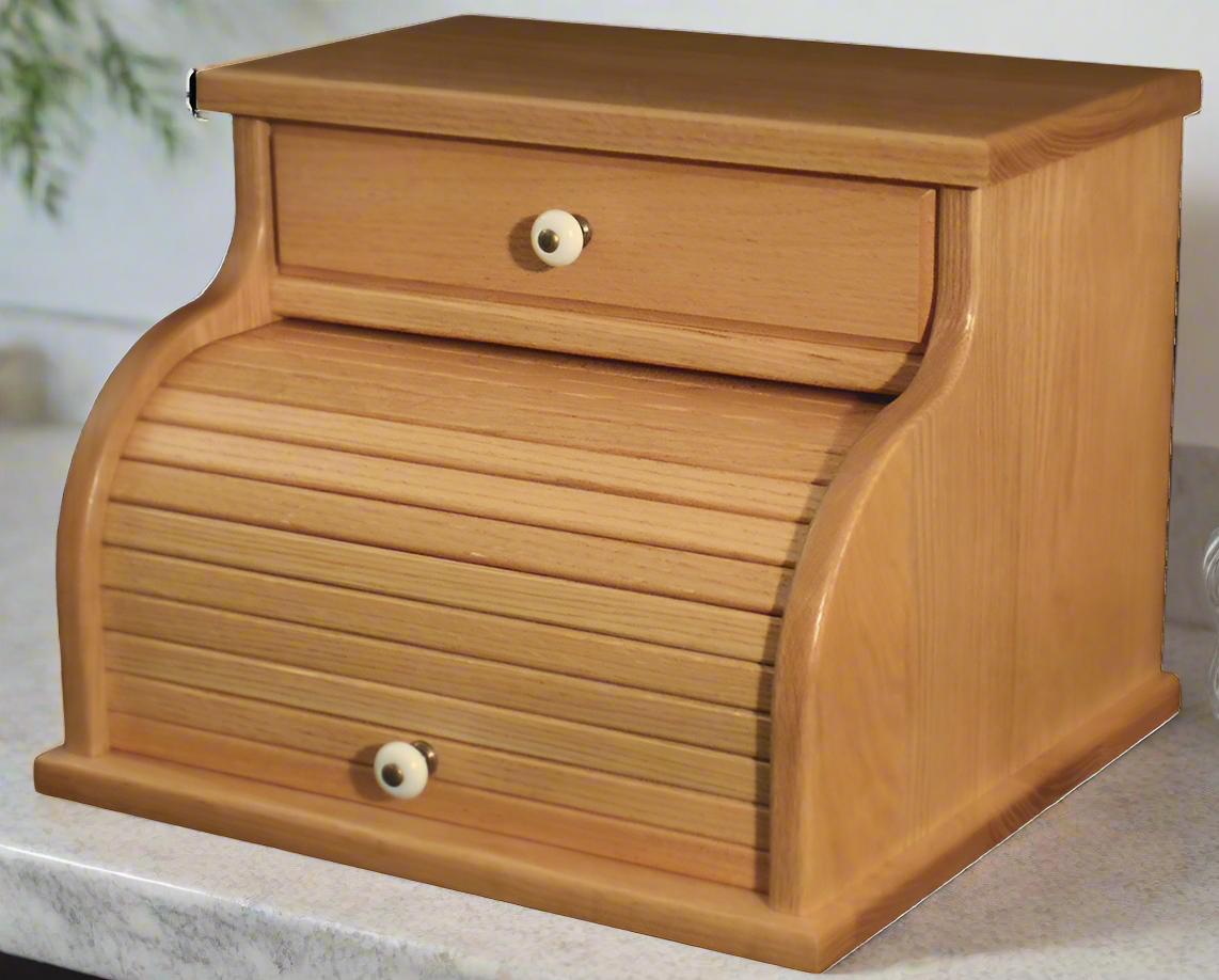 Amish Bread Box with Drawer | Keep Your Bread Fresher & Longer! — Our ...