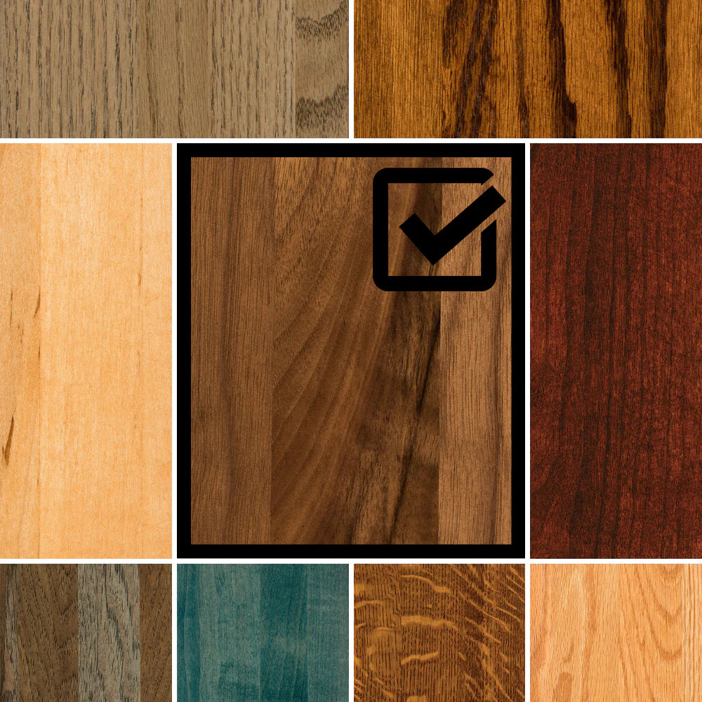 (8) Stain Samples in Red Oak on Asbury, Earthtone, Acres, Boston, Harv ...